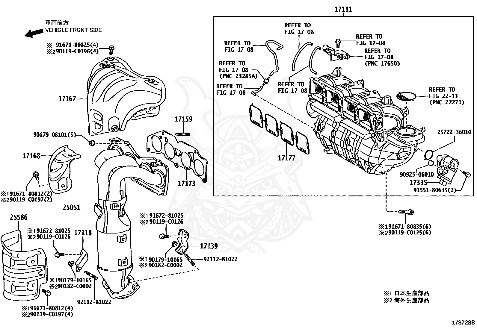90126-08052 - Toyota - Bolt, Stud (for Exhaust Manifold To Cylinder ...