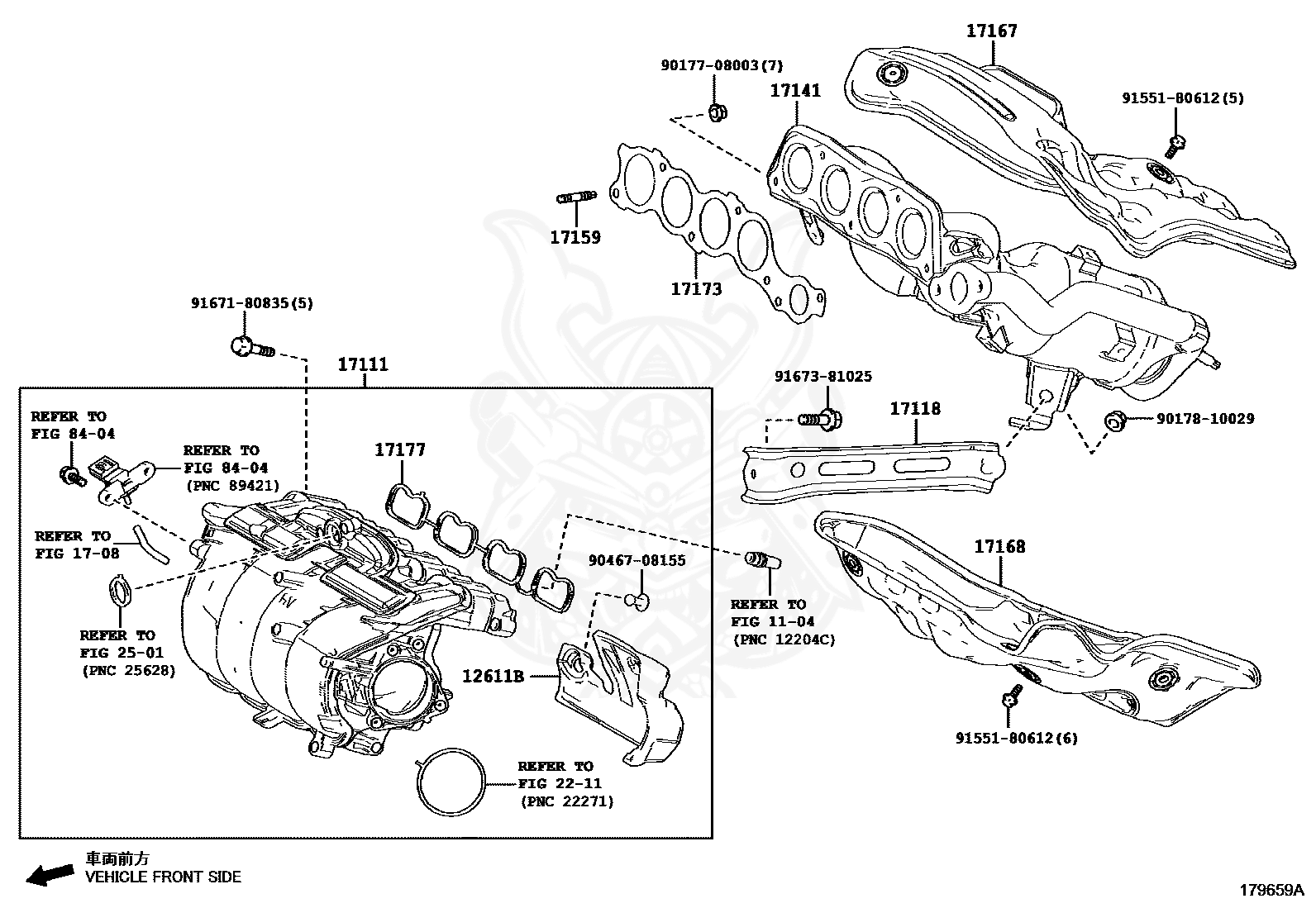 90126-08052 - Toyota - Bolt, Stud (for Exhaust Manifold To Cylinder ...