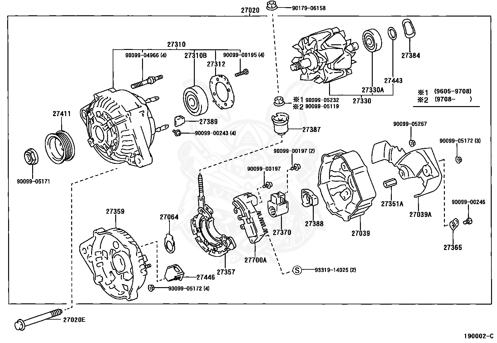 27370-75060 - Toyota - Holder Assy, Alternator Brush - Nengun Performance
