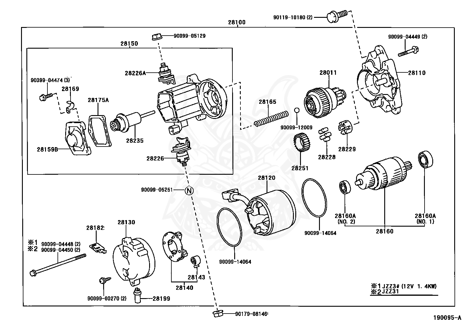 28140-70020 - Toyota - Holder Assy, Starter Brush - Nengun Performance