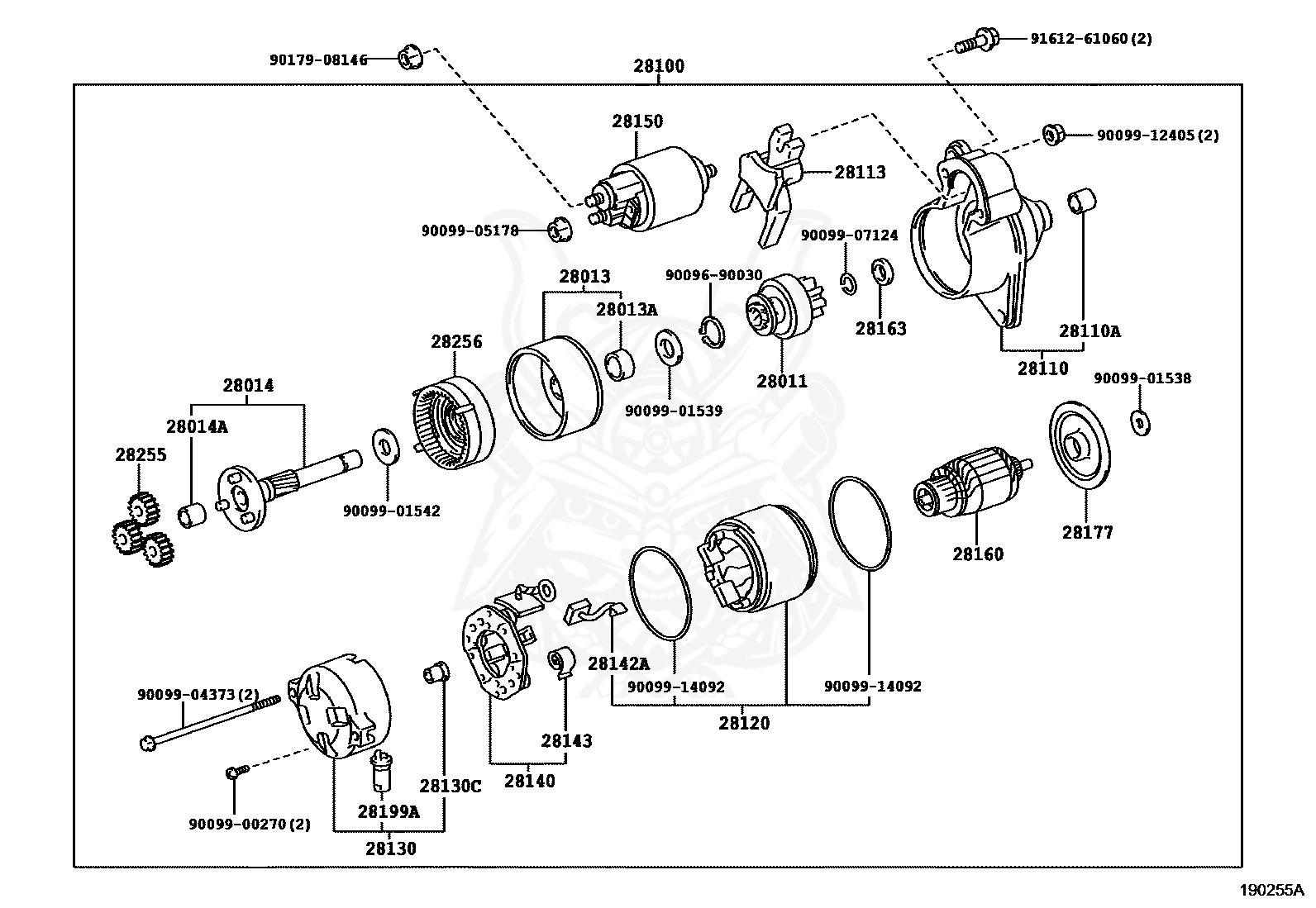 28140-70020 - Toyota - Holder Assy, Starter Brush - Nengun Performance