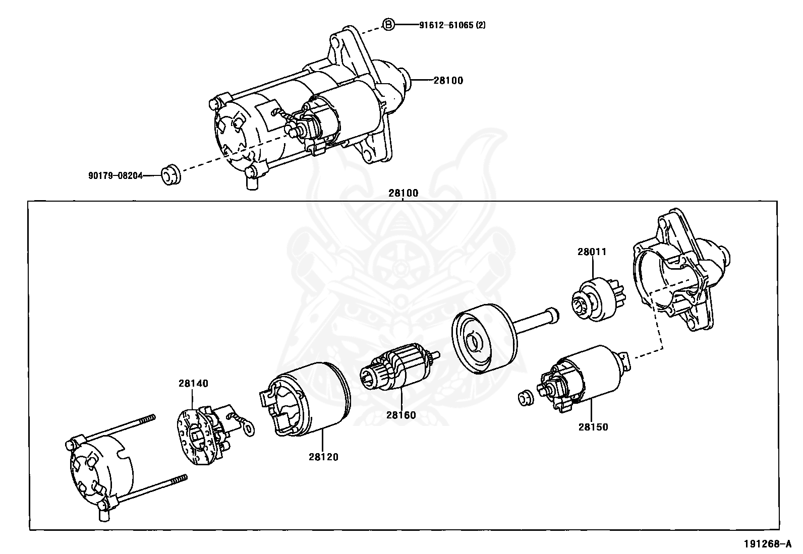 28140-70020 - Toyota - Holder Assy, Starter Brush - Nengun Performance
