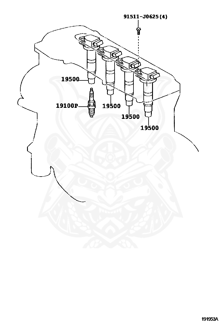 90919-02244 - Toyota - Coil Assy, Ignition - Nengun Performance
