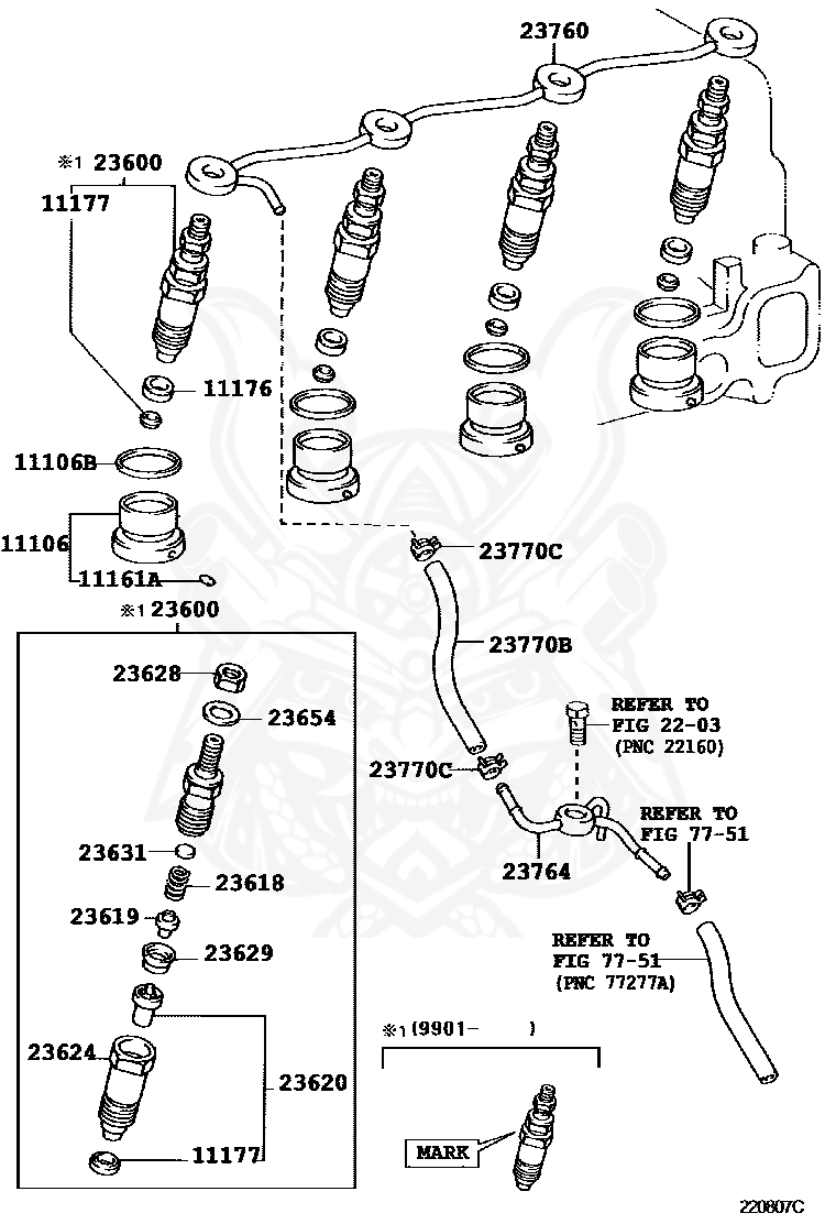 11177-64010 - Toyota - Gasket, Injection Nozzle Seat - Nengun Performance
