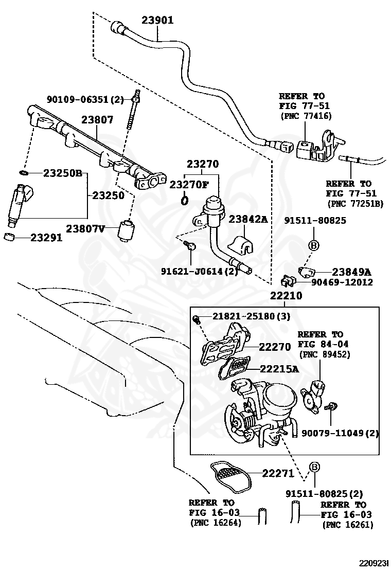 23291-41010 - Toyota - Insulator, Injector Vibration - Nengun Performance