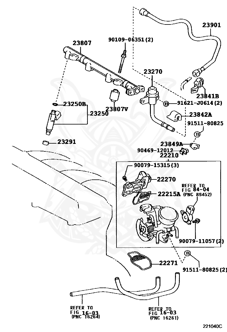23291-41010 - Toyota - Insulator, Injector Vibration - Nengun Performance