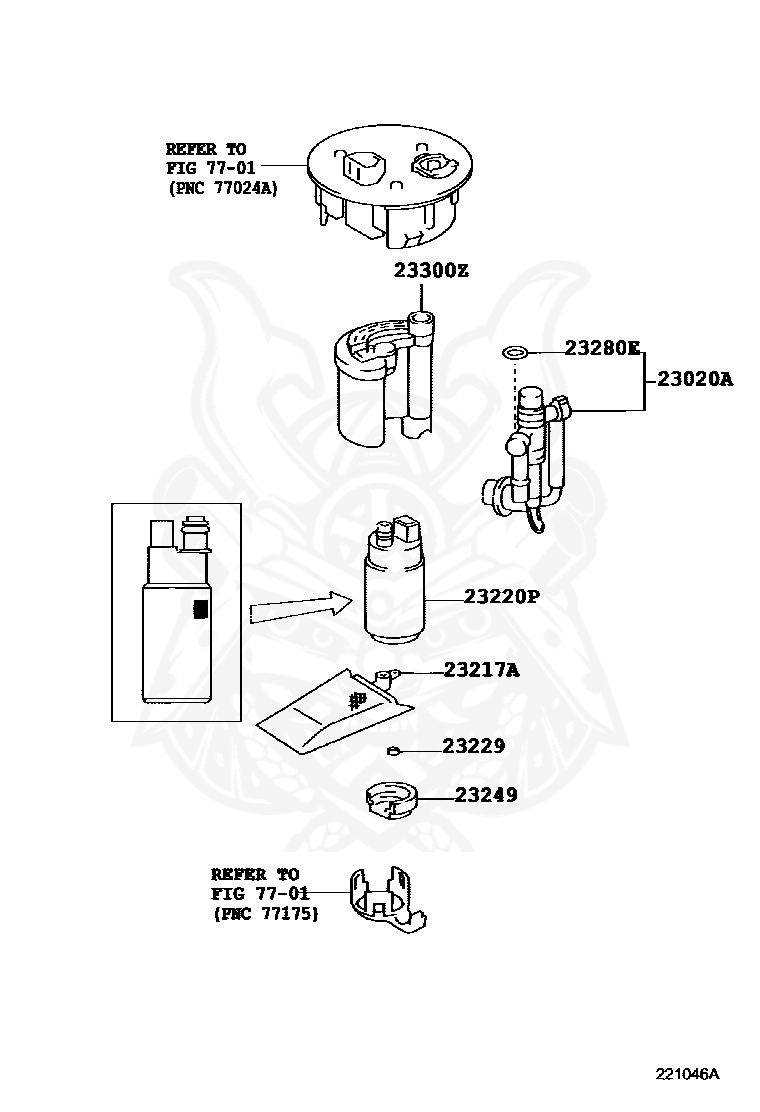 23249-74610 - Toyota - Rubber, Cushion (for Fuel Pump) - Nengun Performance