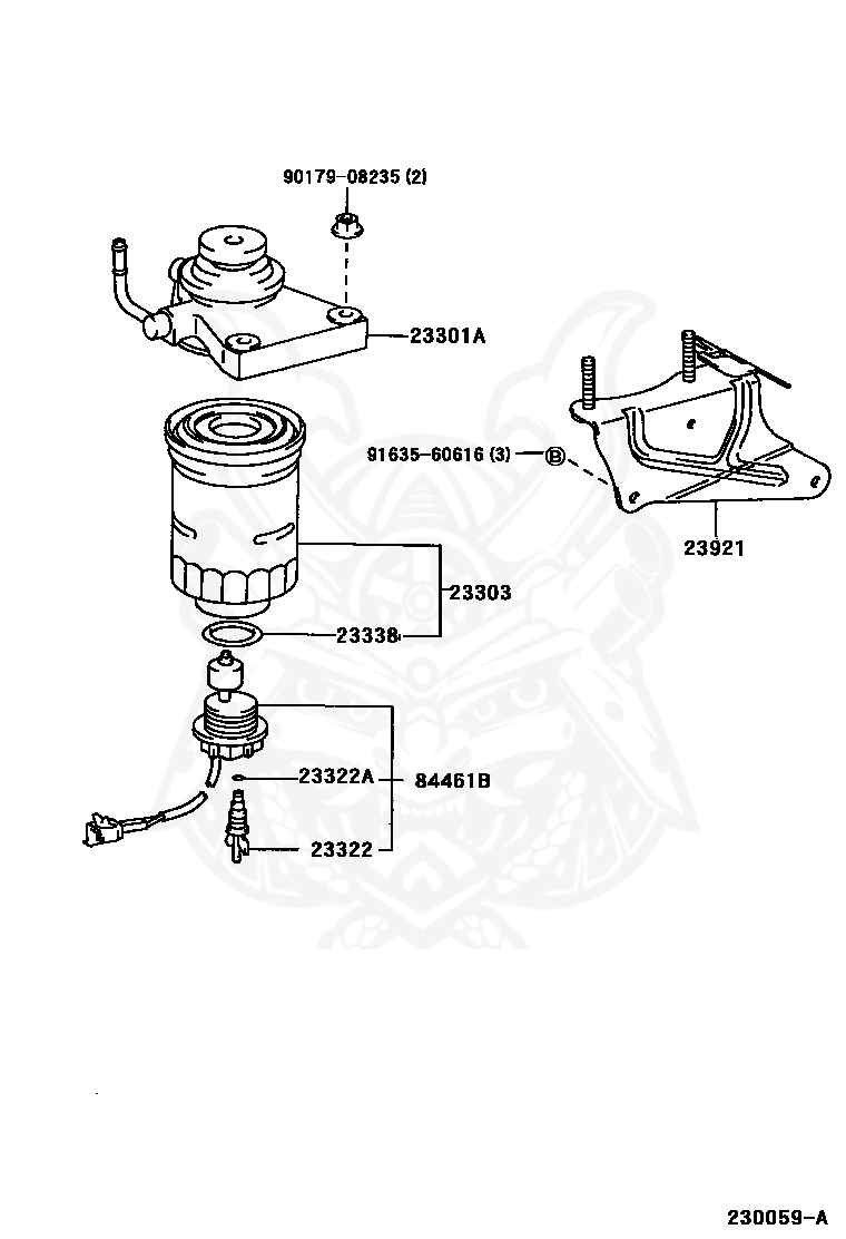 23303-64010 - Toyota - Element Sub-assy, Fuel Filter - Nengun Performance