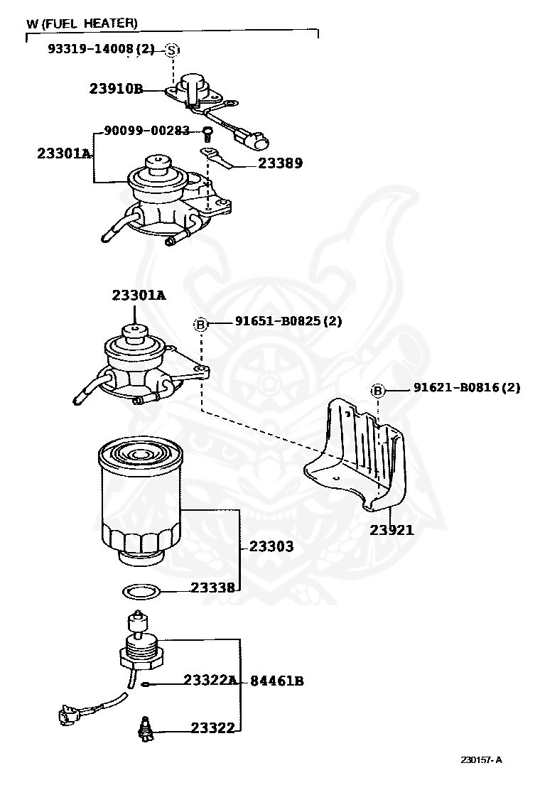 23303-64010 - Toyota - Element Sub-assy, Fuel Filter - Nengun Performance
