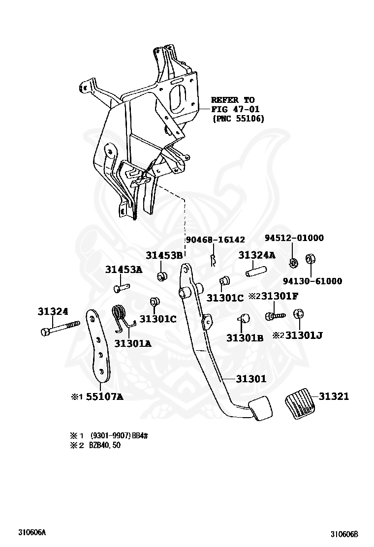 90386-13015 - Toyota - Bush (for Brake Pedal) - Nengun Performance