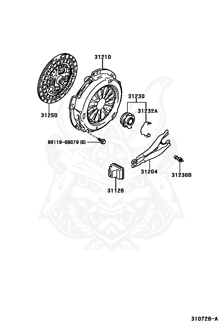 31250-12360 - Toyota - Disc Assy, Clutch - Nengun Performance