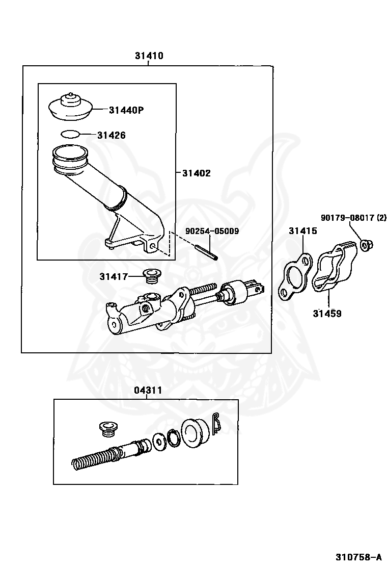 31415-10010 - Toyota - Gasket, Clutch Master Cylinder - Nengun Performance