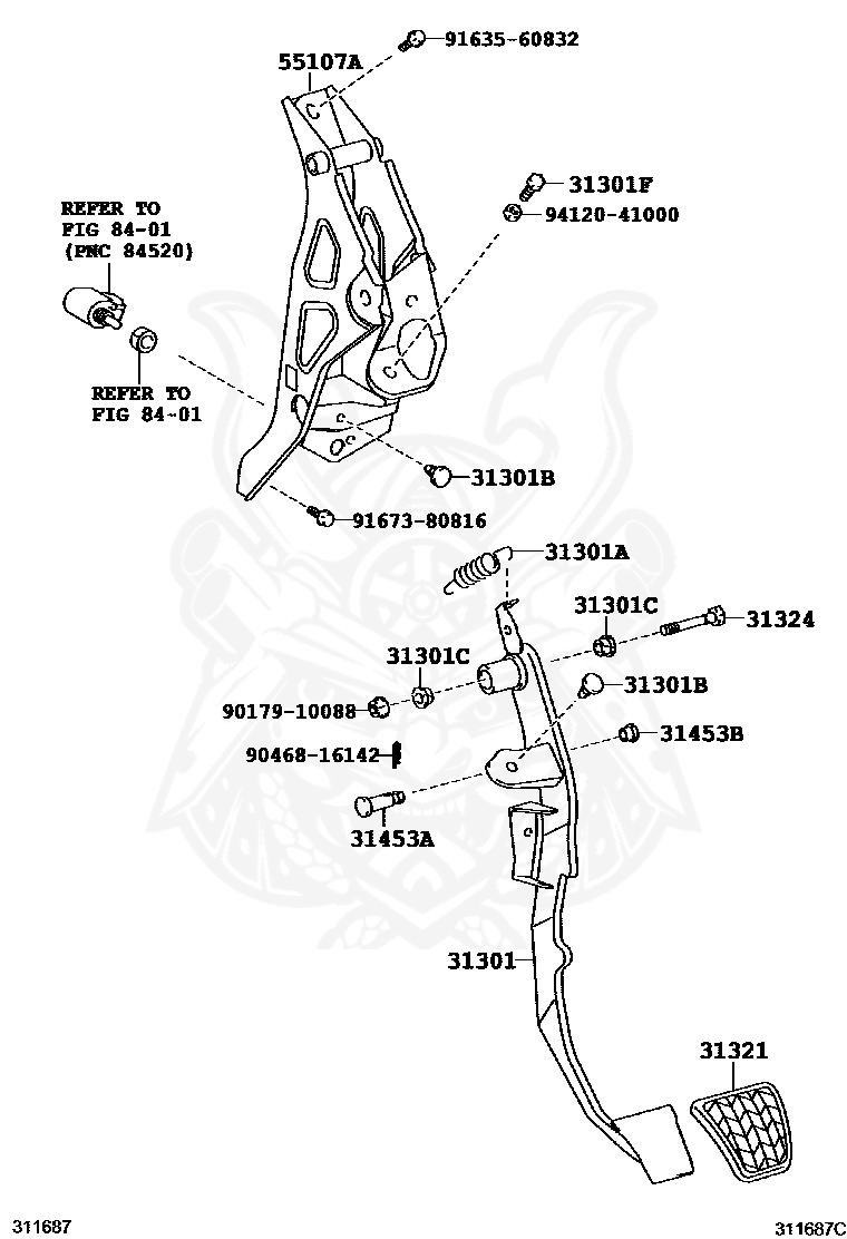 90386-13015 - Toyota - Bush (for Brake Pedal) - Nengun Performance