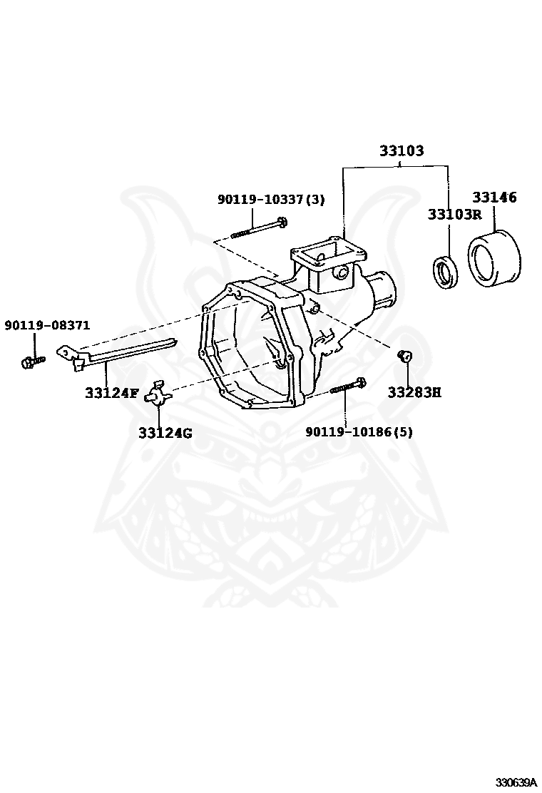 90311-38032 - Toyota - Seal, Type T Oil (for Transfer Extension Housing ...
