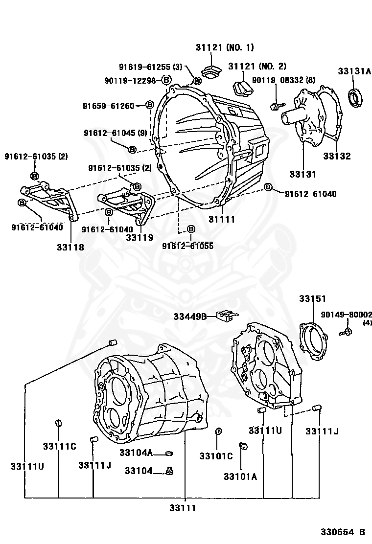 90311-30014 - Toyota - Seal, Oil (for Transmission Front Bearing ...