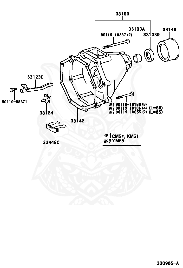 90311-38032 - Toyota - Seal, Type T Oil (for Transfer Extension Housing ...