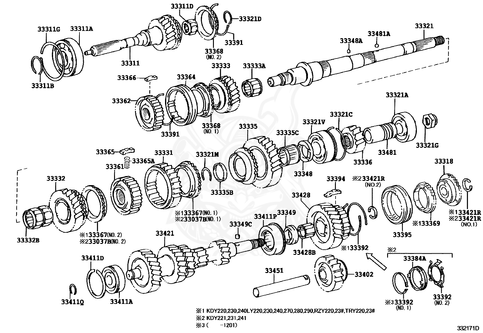 33037-60050 - Toyota - Ring Set, Synchronizer, No.1 - Nengun Performance