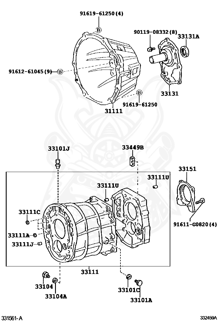 90311-32022 - Toyota - Seal, Oil (for Transmission Front Bearing ...