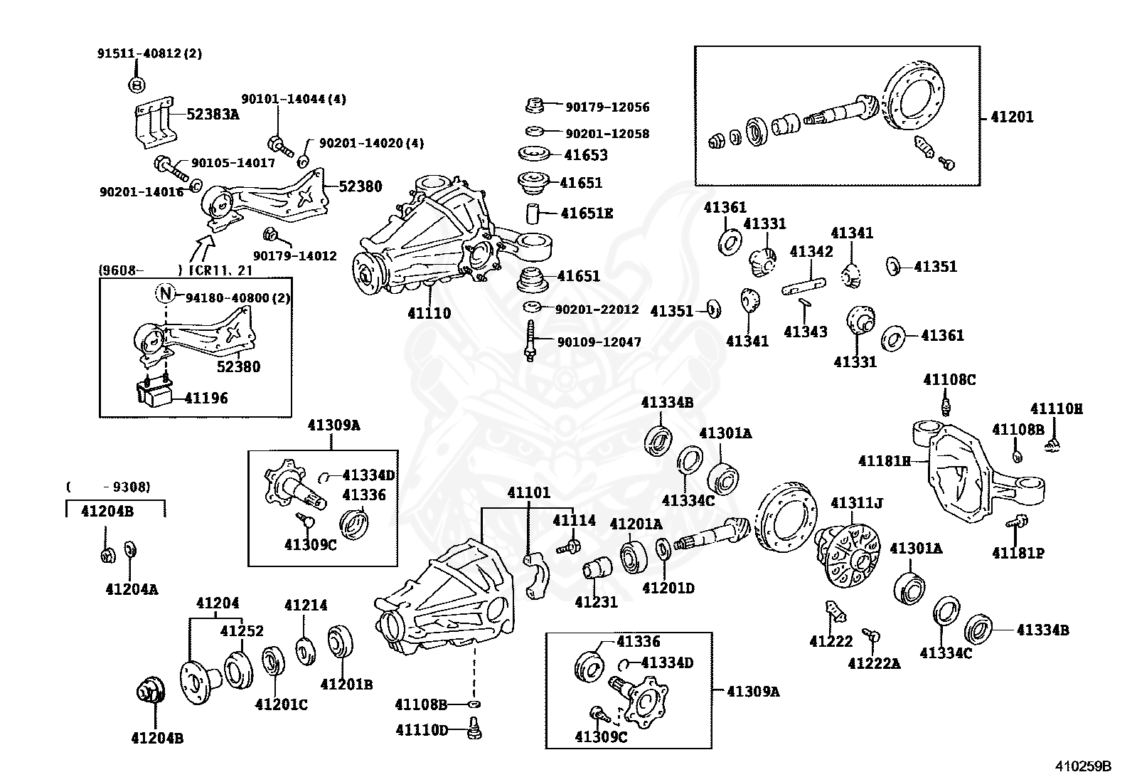 41351-30060 - Toyota - Washer, Rear Differential Pinion Thrust - Nengun ...