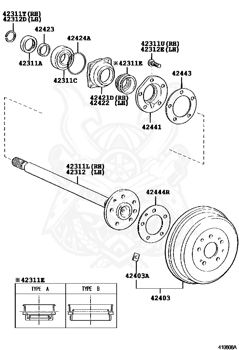 90520-36045 - Toyota - Ring, Snap (for Rear Axle Shaft Lh) - Nengun ...