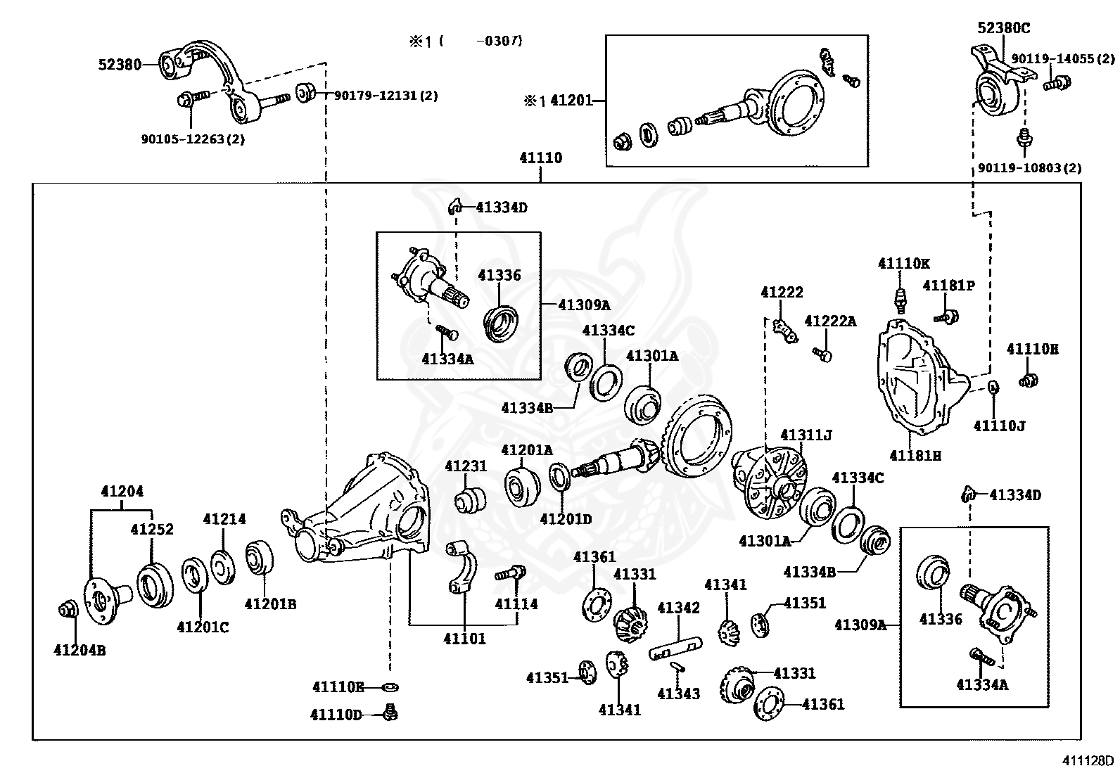 90311-38068 - Toyota - Seal, Oil (for Rear Differential Carrier ...