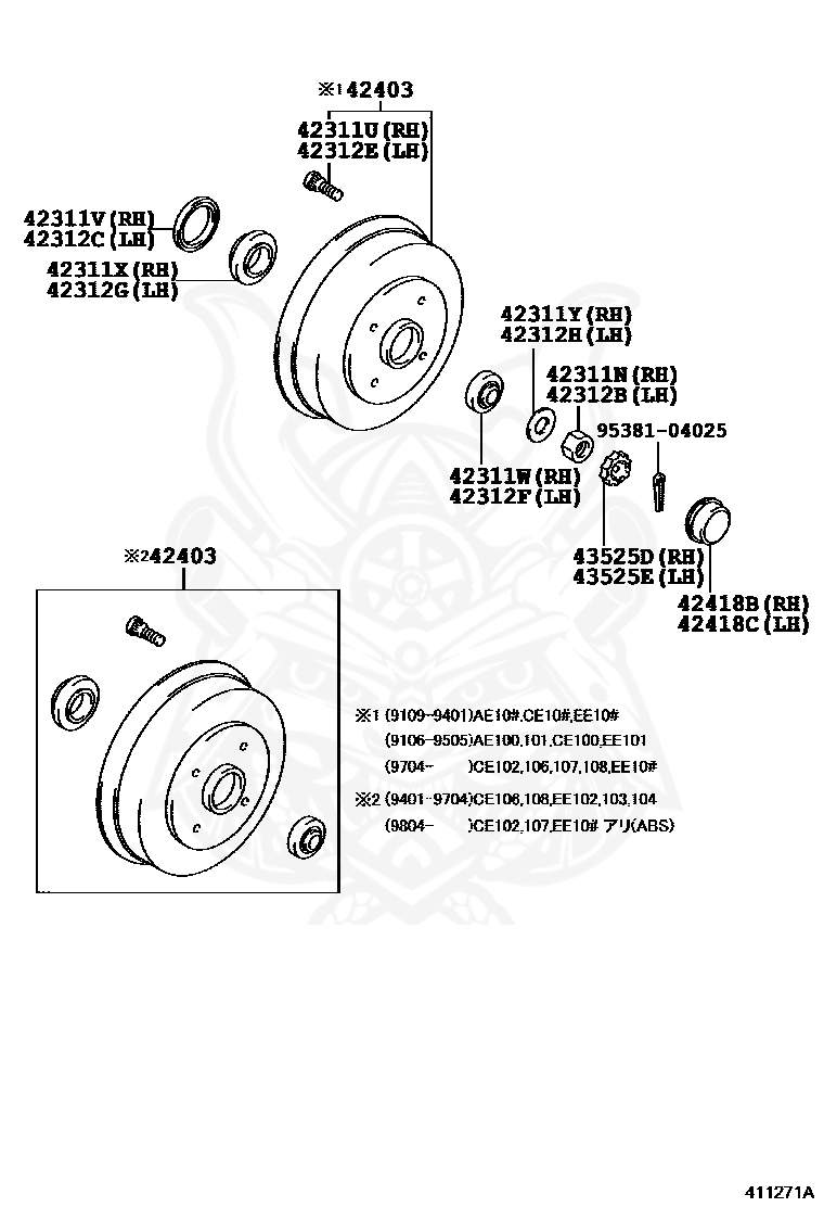90942-02047 - Toyota - Bolt, Hub (for Rear Axle Lh) - Nengun Performance