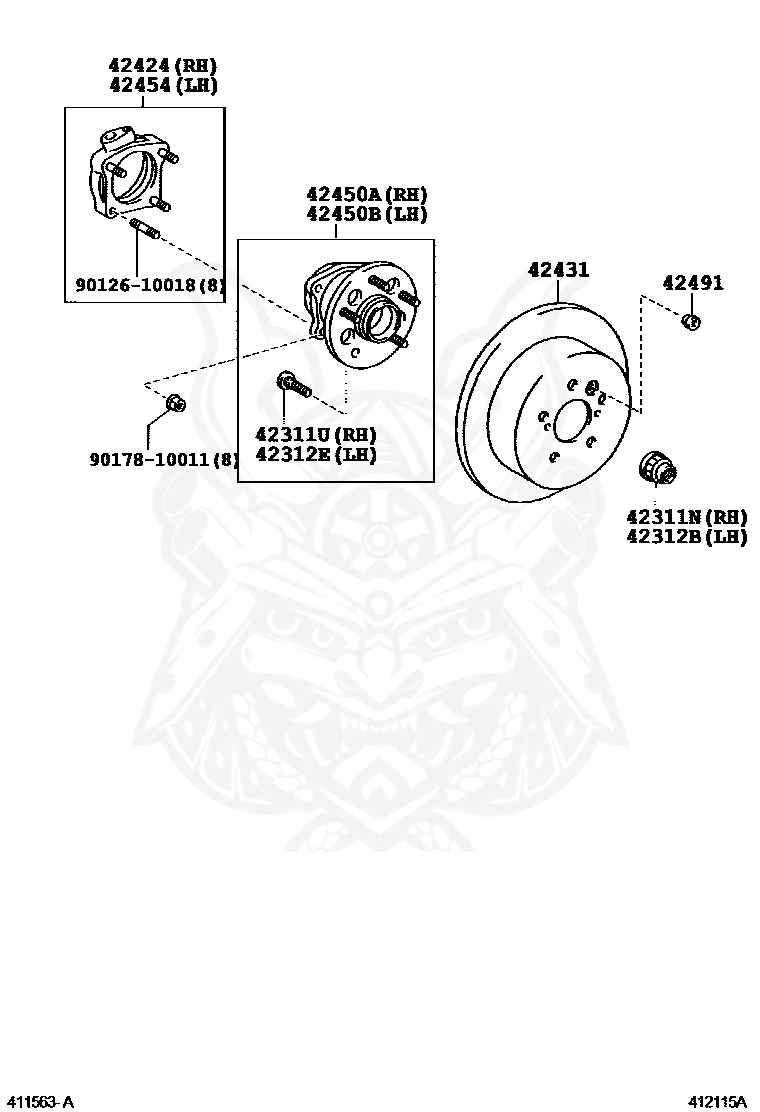 47491-22020 - Toyota - Plug, Shoe Adjusting Hole (for Parking Brake ...