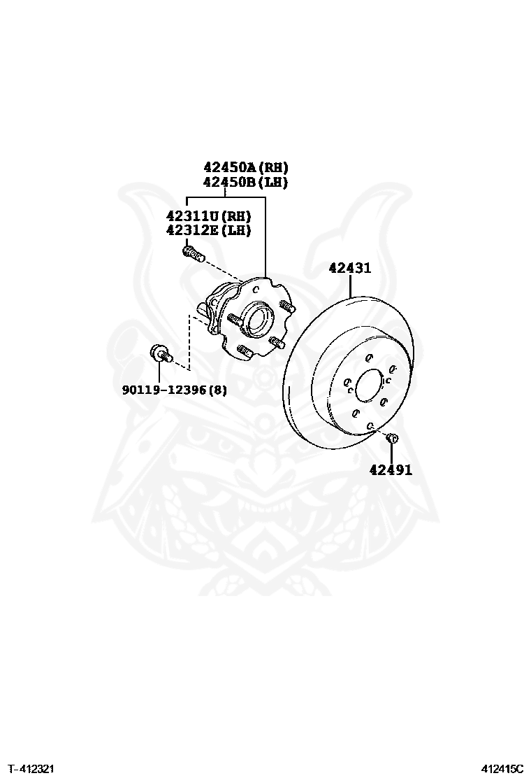 47491-22020 - Toyota - Plug, Shoe Adjusting Hole (for Parking Brake ...
