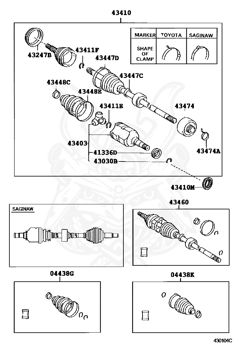 43247-12010 - Toyota - Deflector, Rear Wheel Bearing Dust, No.2 ...