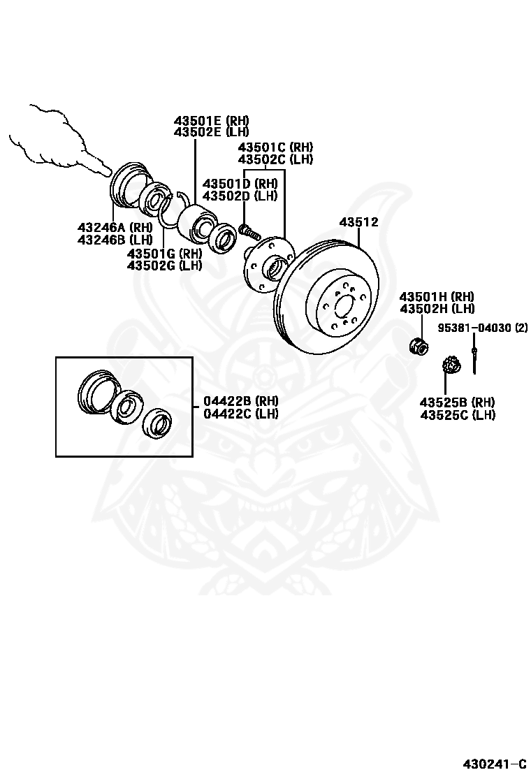 90369-38003 - Toyota - Bearing RH - Nengun Performance