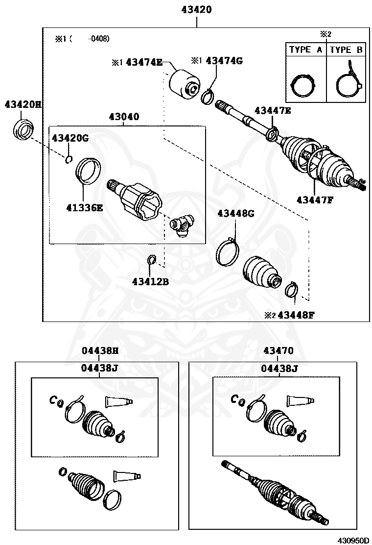 42345-14010 - Toyota - Clamp (for Rear Drive Shaft Damper) - Nengun ...