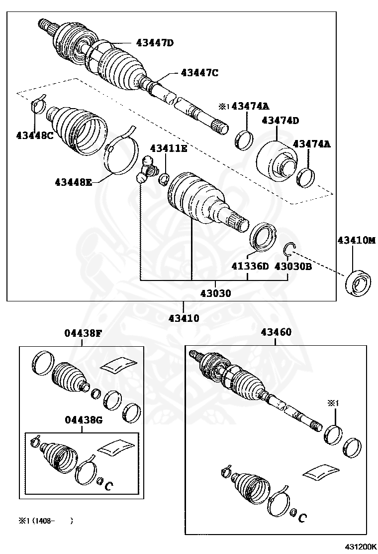 42345-14010 - Toyota - Clamp (for Rear Drive Shaft Damper) - Nengun ...