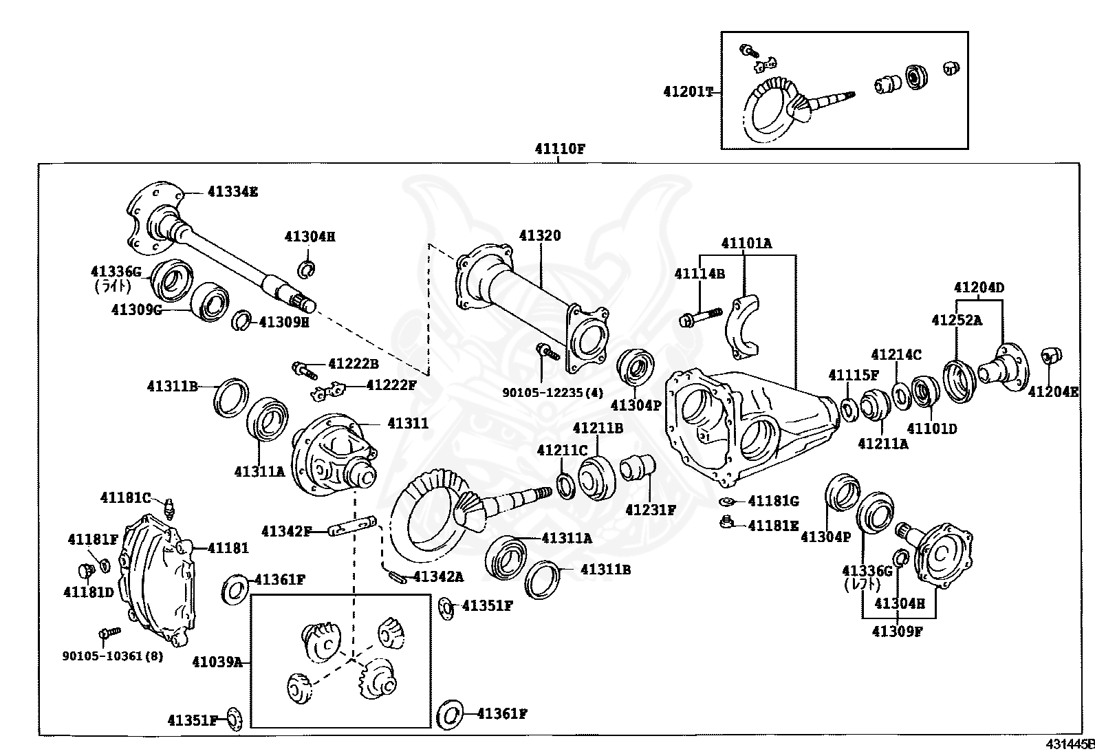 41351-30060 - Toyota - Washer, Rear Differential Pinion Thrust - Nengun ...