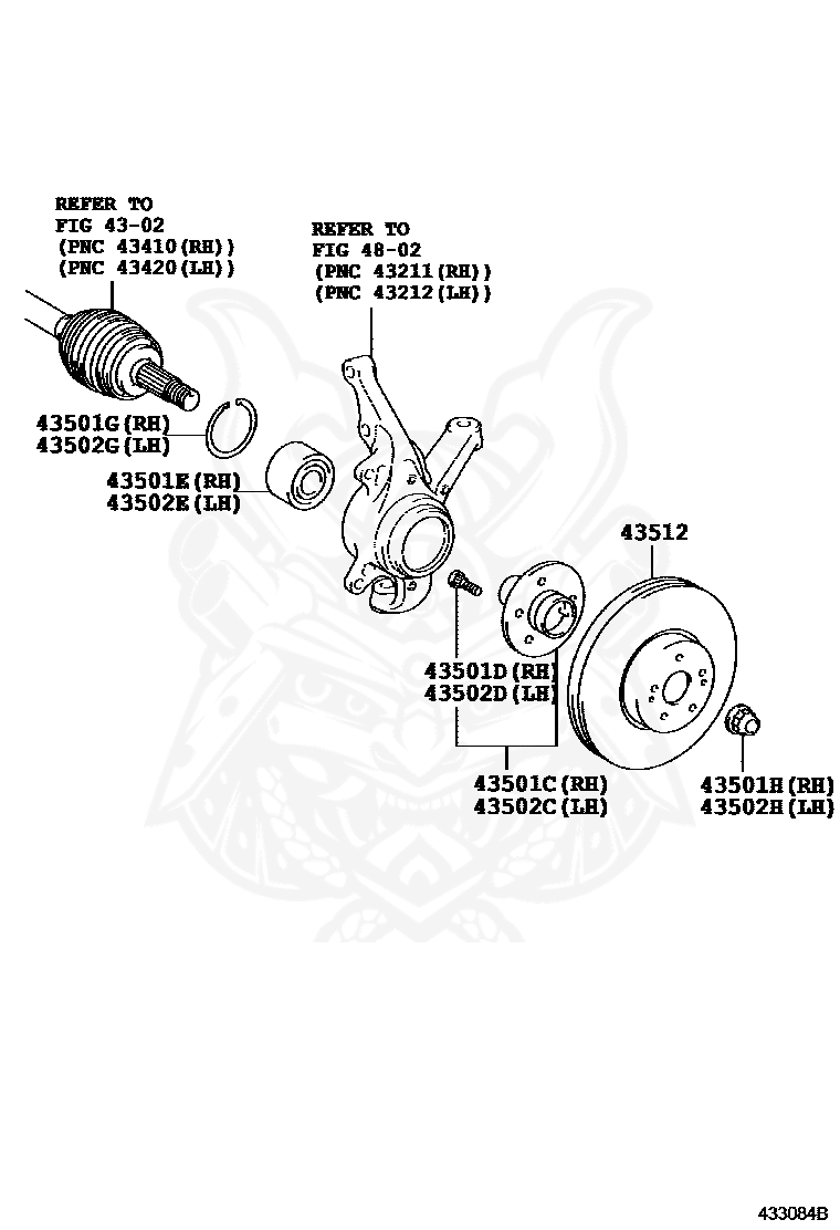 90177-22001 - Toyota - Nut (for Rear Axle Shaft Lh) - Nengun Performance