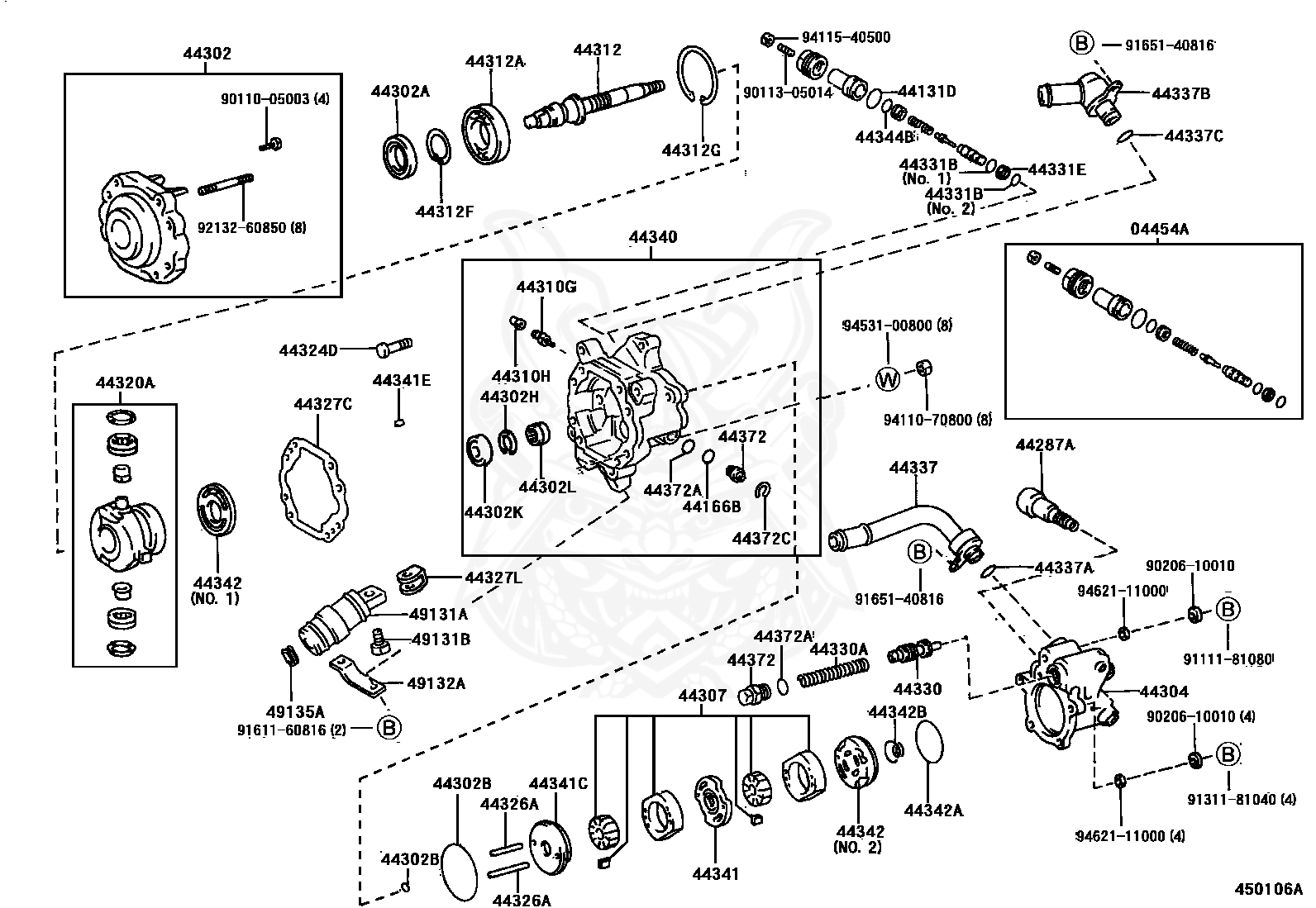 44327-12010 - Toyota - Gasket, Pressure Port, No.1 - Nengun Performance