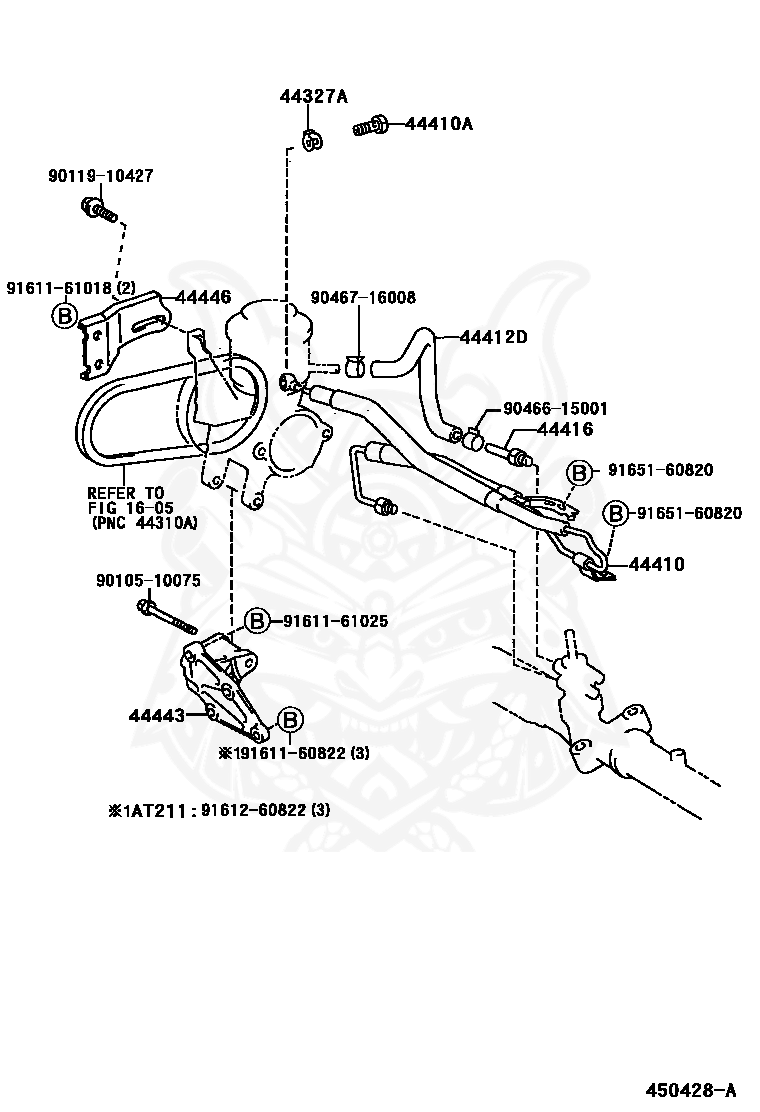 44327-12010 - Toyota - Gasket, Pressure Port, No.1 - Nengun Performance
