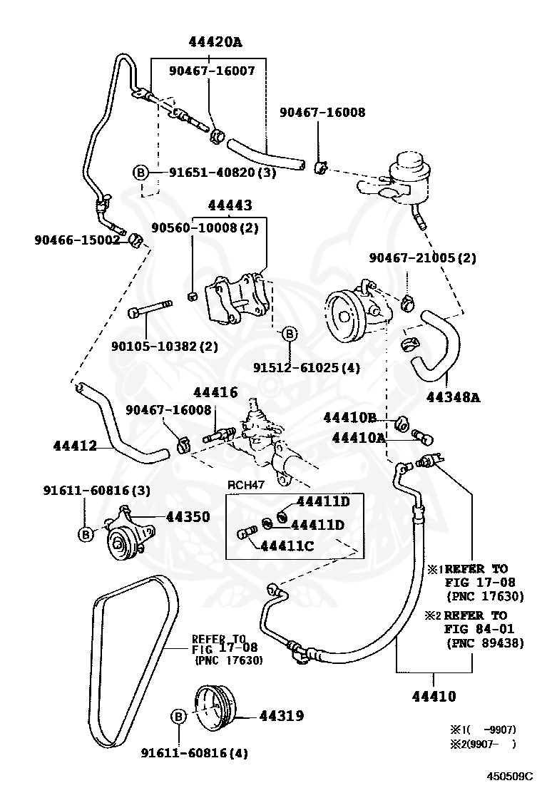 90430-16242 - Toyota - Gasket (for Pressure Feed Tube No. 2) - Nengun ...