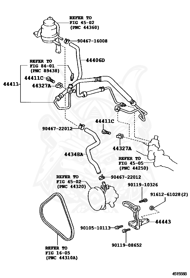 44327-30030 - Toyota - Gasket, Pressure Port, No.1 - Nengun Performance
