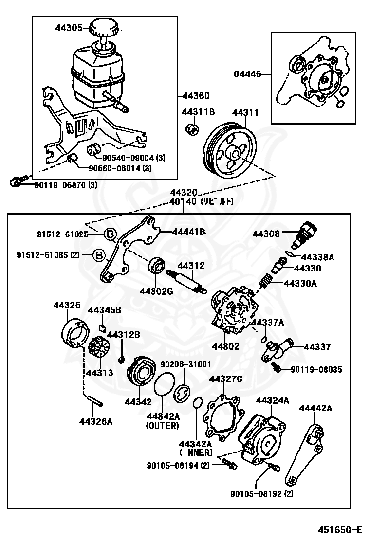 90301-11016 - Toyota - Ring, O (for Power Steering Suction Port ...