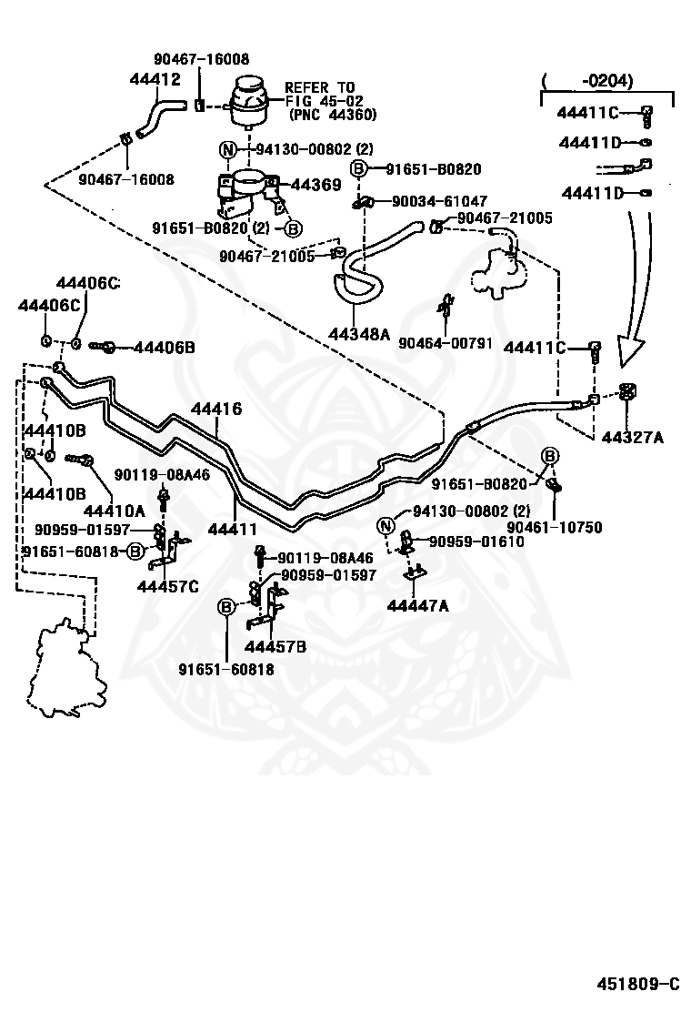 44327-30030 - Toyota - Gasket, Pressure Port, No.1 - Nengun Performance