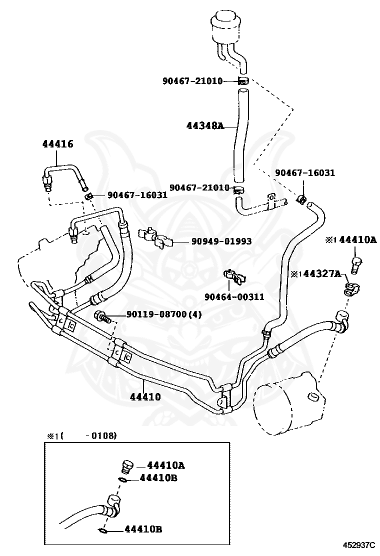 44327-30030 - Toyota - Gasket, Pressure Port, No.1 - Nengun Performance