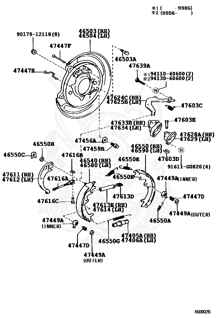 47449-30030 - Toyota - Cup, Shoe Hold Down Spring, No.1 (for Parking ...
