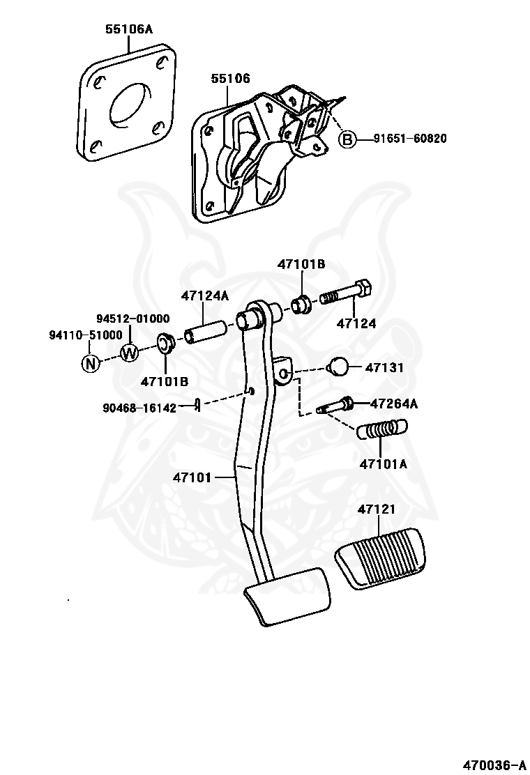 90386-13015 - Toyota - Bush (for Brake Pedal) - Nengun Performance