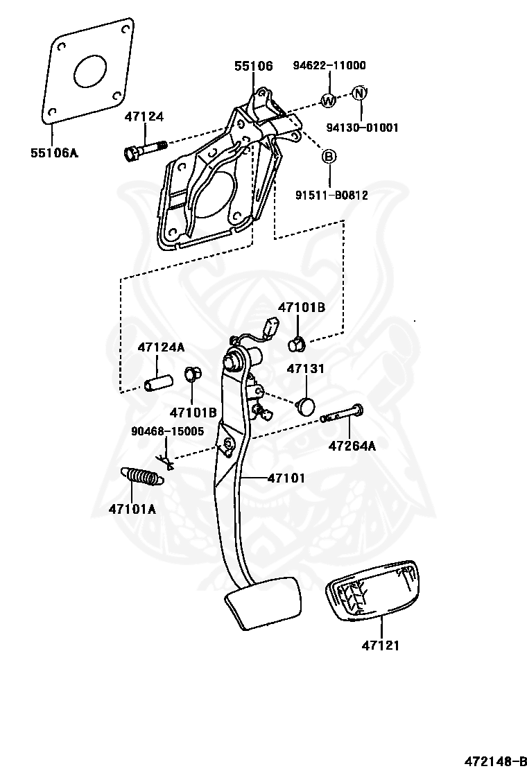 90386-13015 - Toyota - Bush (for Brake Pedal) - Nengun Performance