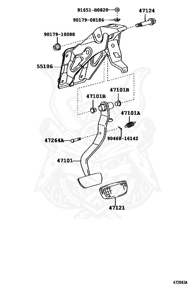 90386-13015 - Toyota - Bush (for Brake Pedal) - Nengun Performance