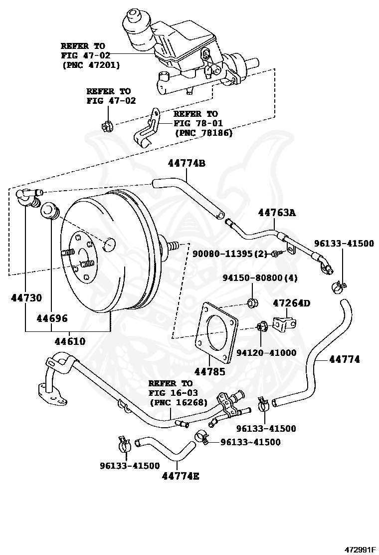 44730-12070 - Toyota - Valve Assy, Vacuum Check (for Brake) - Nengun ...