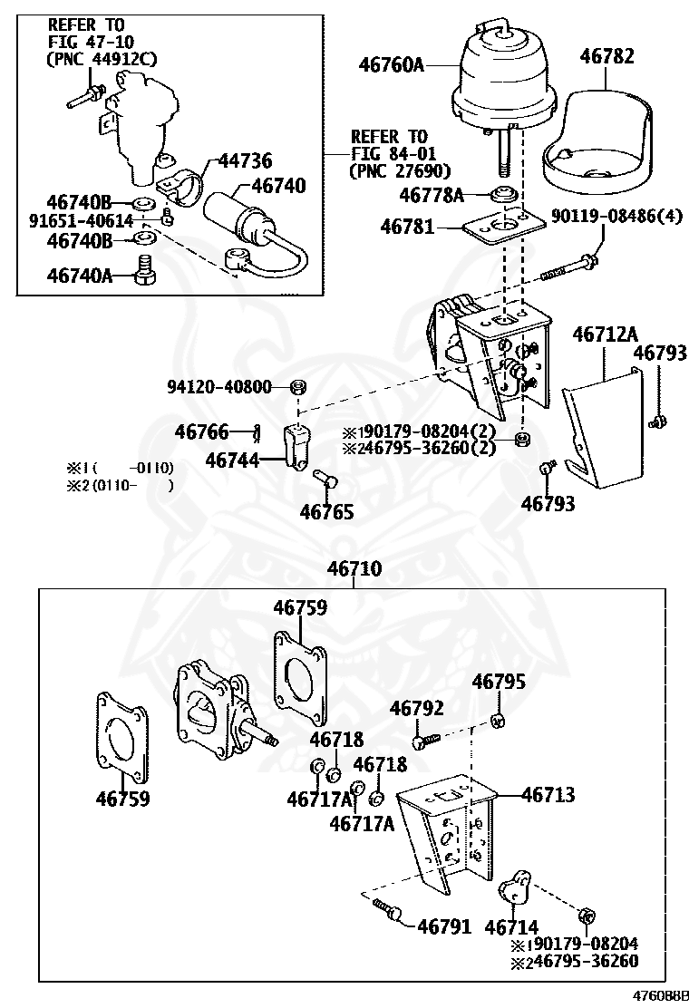 90401-12097 - Toyota - Bolt, Union (for Fuel Pipe Support) - Nengun ...