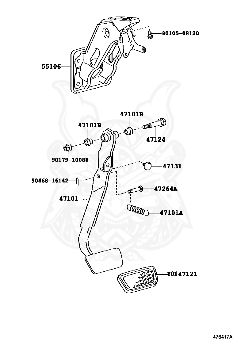90386-13015 - Toyota - Bush (for Brake Pedal) - Nengun Performance