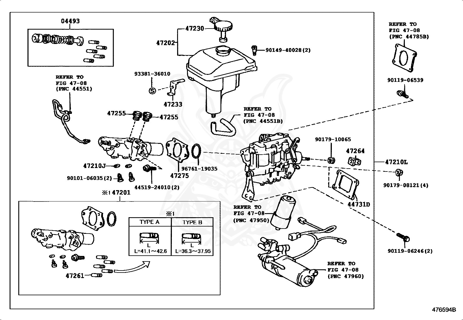 47255-16010 - Toyota - Grommet, Master Cylinder Reservoir - Nengun ...