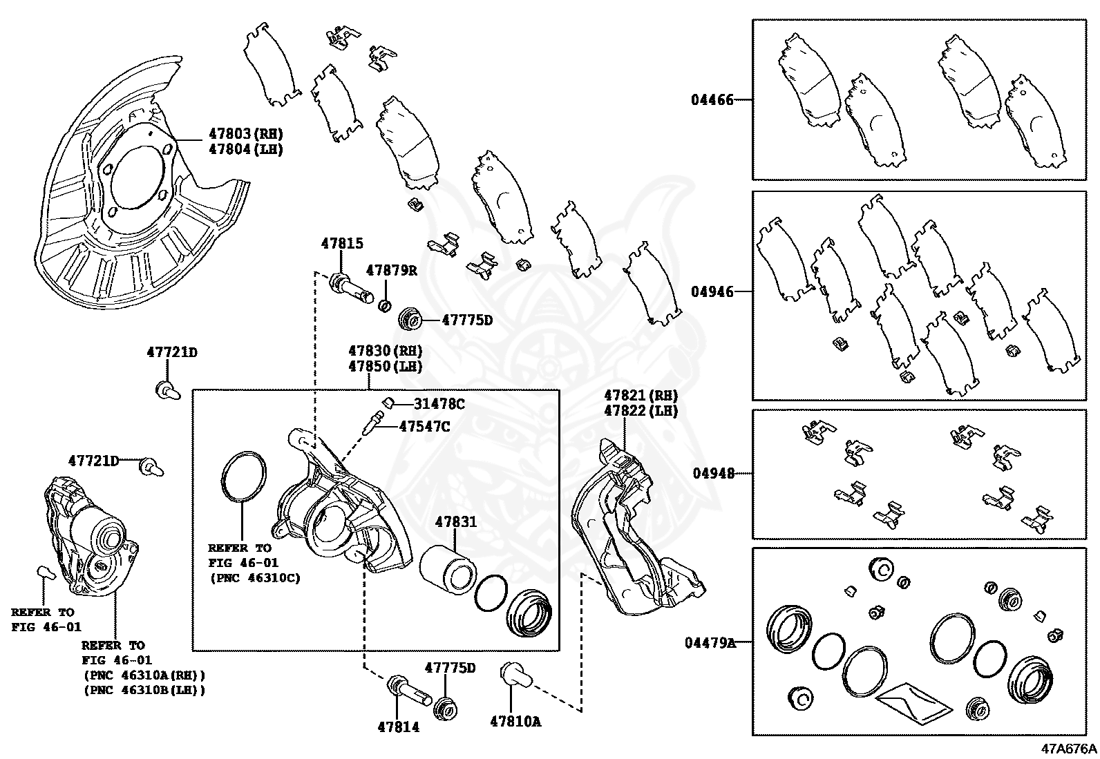 47769-50010 - Toyota - Bush, Cylinder Slide, No.1 (for Front Disc Brake ...